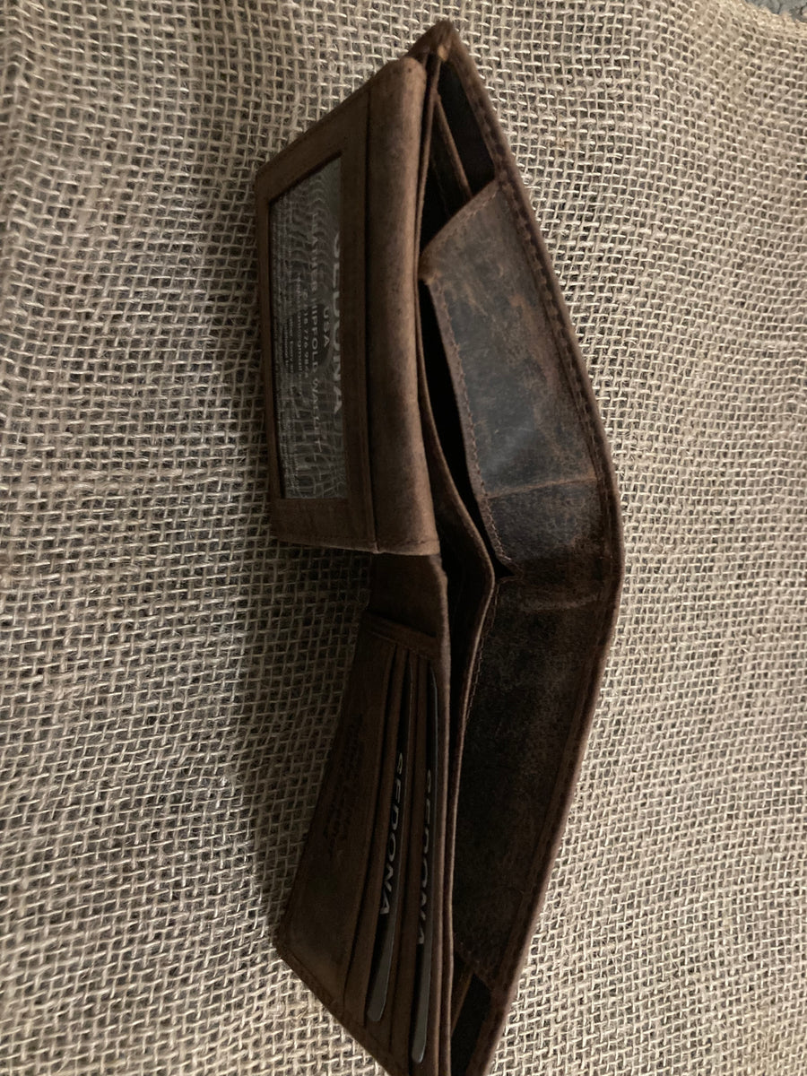 SEDONA® Bifold Wallet with Hidden Cash Compartment – SEDONA® Leather Goods